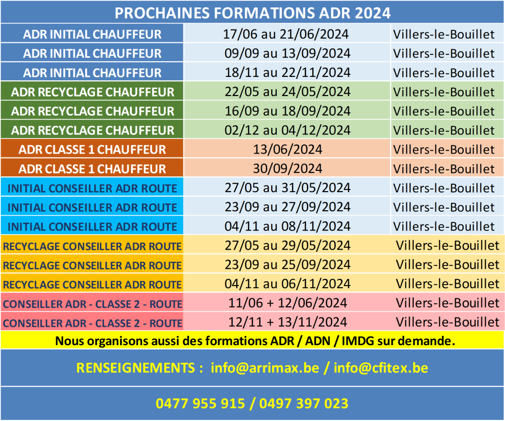 ADR CONSEILLER – Arrimage/ Formation / Equipement